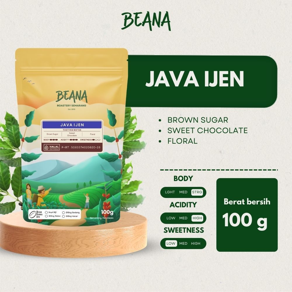Jual Beana Roastery - Java Ijen Arabica Coffee Roasted Beans | Biji ...