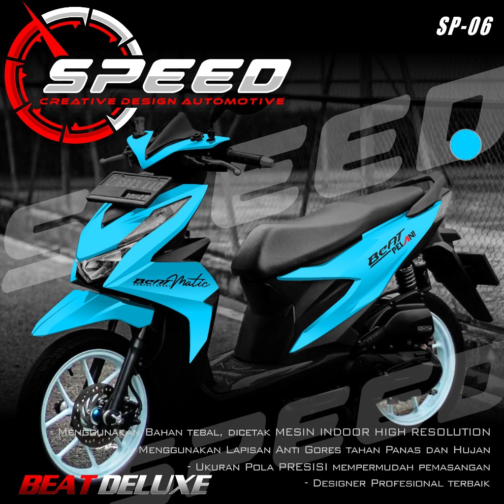 Jual (PROMO COD) TERBARU Decal Sticker Honda Beat DELUXE STREET CBS ...