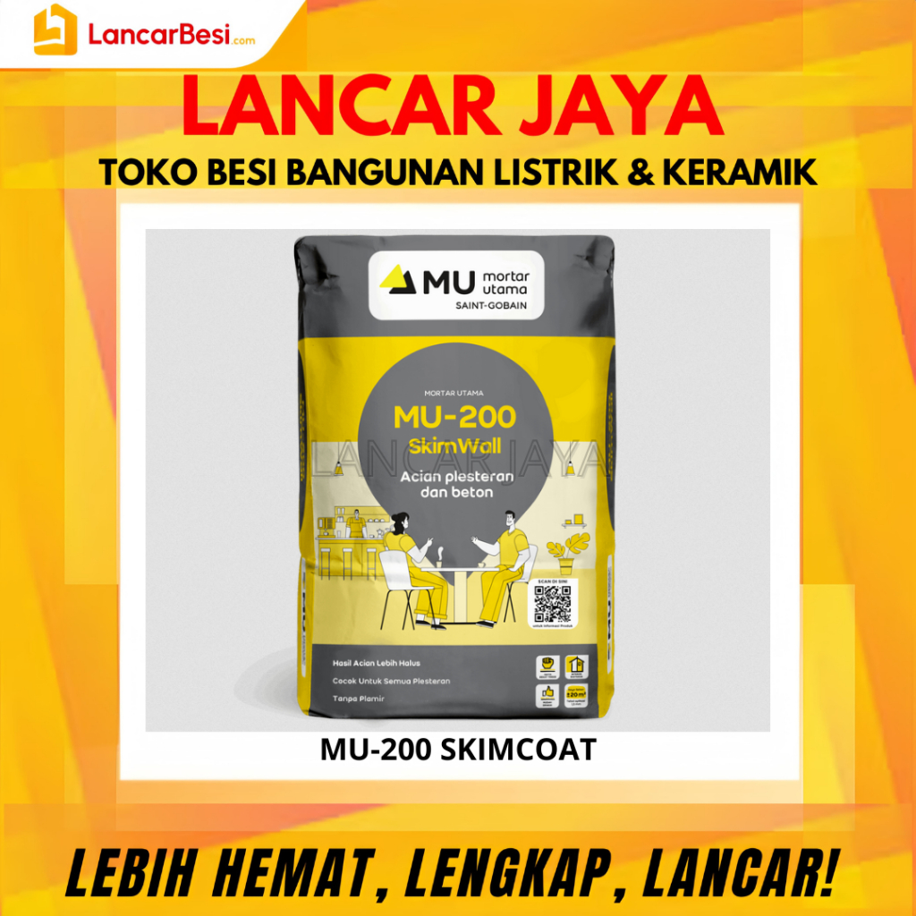 Jual MU 200 Skimcoat | MU Acian & Plesteran 40kg Hanya Untuk Area Jogja ...