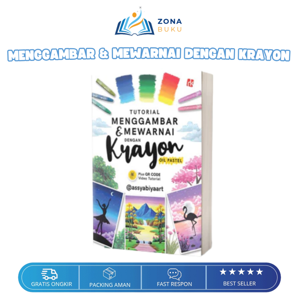 Jual Buku Tutorial Menggambar Dan Mewarnai Dengan Krayon Oil Pastel ...