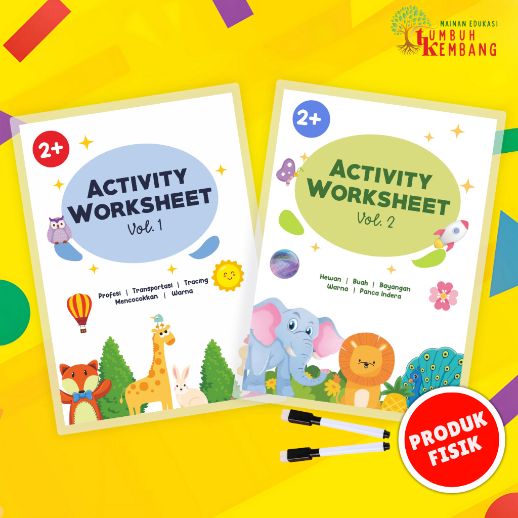 Jual Worksheet Activity Edukasi Buku Lembar Kerja Series Anak Usia Dini ...