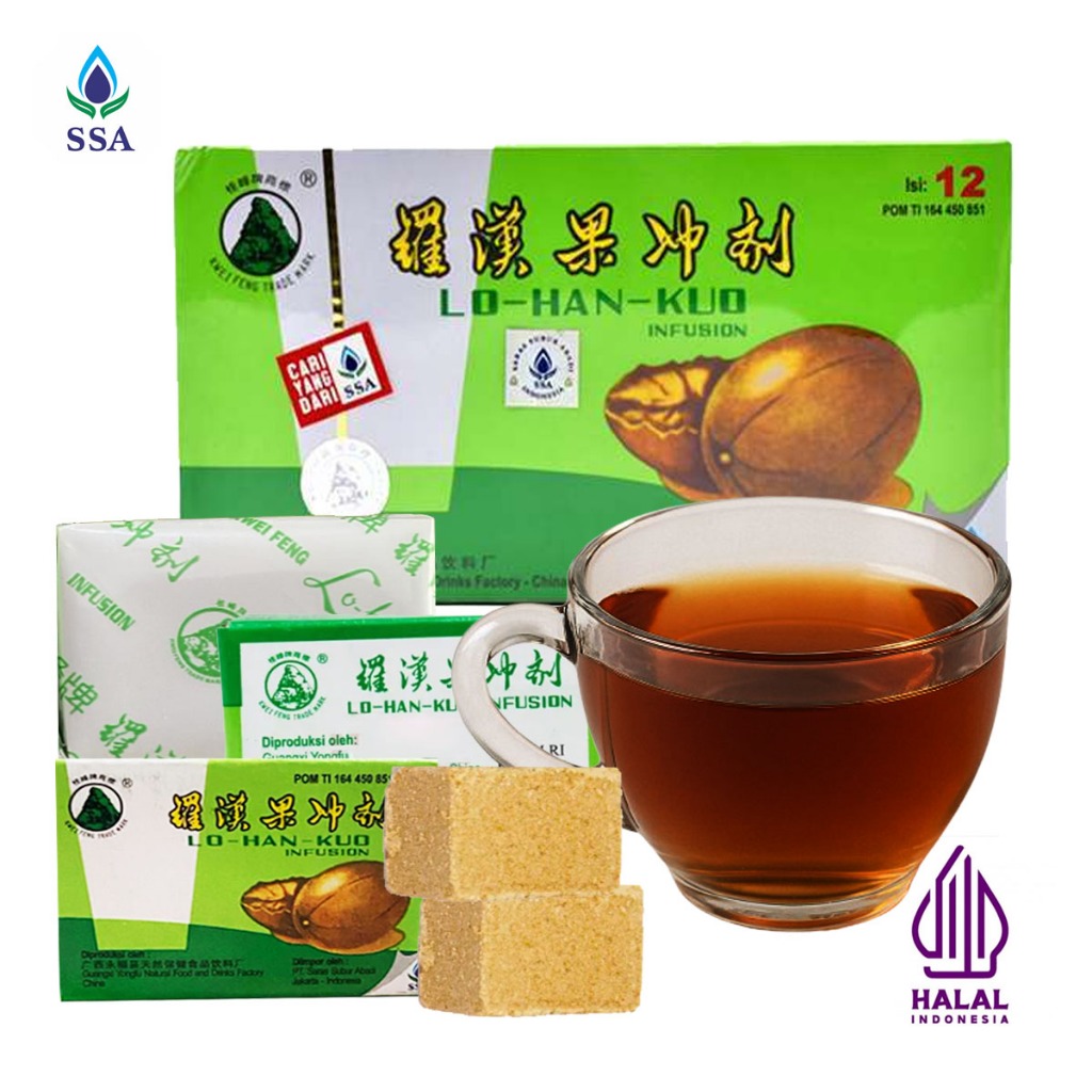 Jual Lo Han Kuo Infusion 12 Tablet SSA Meredakan Gejala Panas Dalam ...