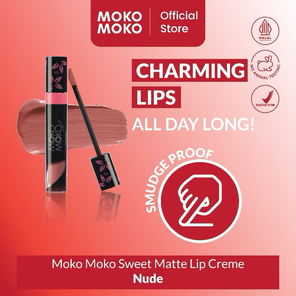 Jual Moko Moko Sweet Matte Lip Creme - Nude | Shopee Indonesia