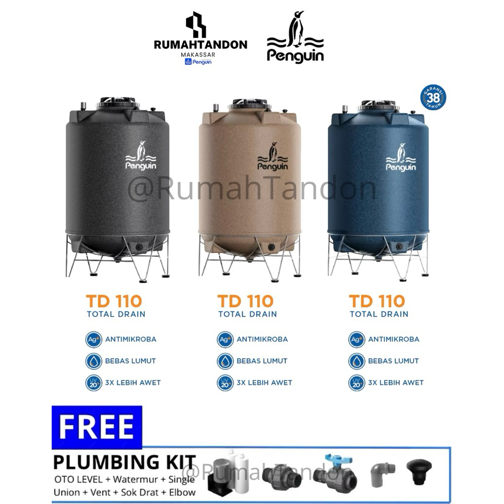 Jual Tangki Air / Tandon Air / Tangki Air Penguin 1050 Liter - TD 110 ...