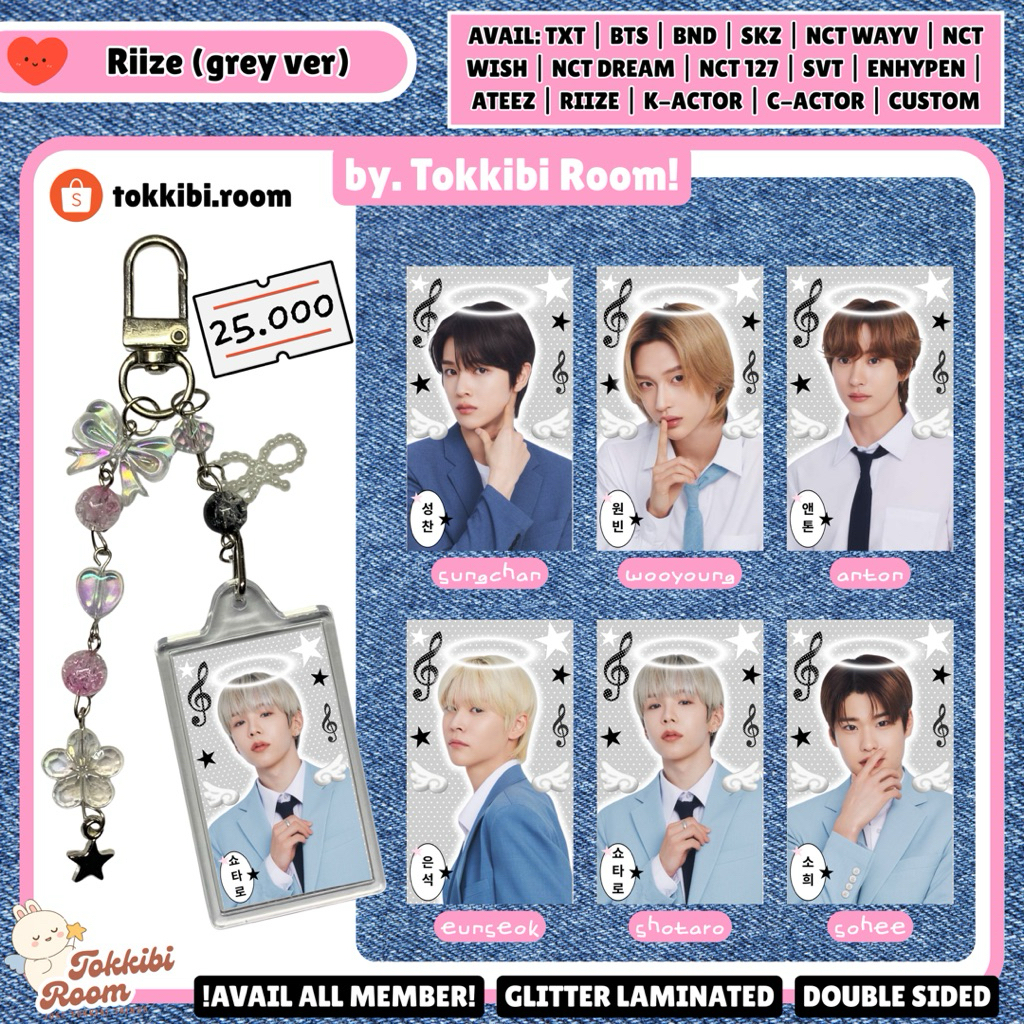 Jual [READY STOCK] KEYCHAIN ACRYLIC RIIZE / KEYCHAIN RIIZE / KEYCHAIN ...