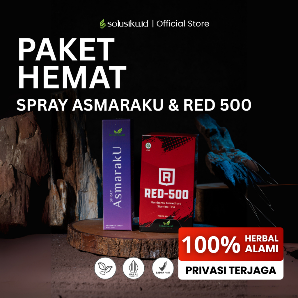 Jual [PAKET HEMAT] Red 500 & Spray Asmaraku Obat Kapsul Herbal Alami ...