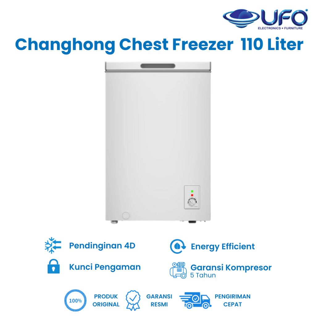Jual Changhong Chest Freezer 110 Liter FCF136DW | Shopee Indonesia
