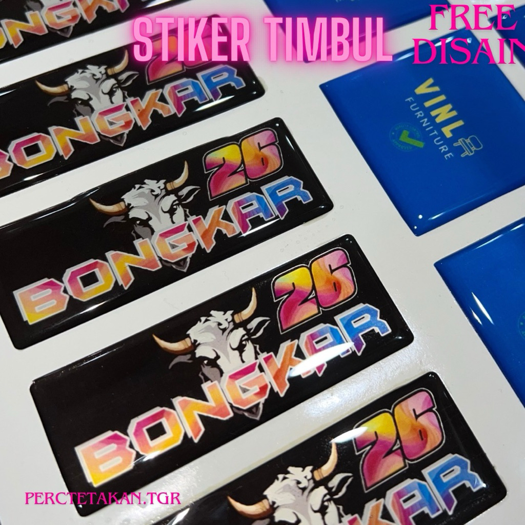 Jual Stiker Timbul Resin | Sticker Timbul Logo Resin I Cetak Stiker ...