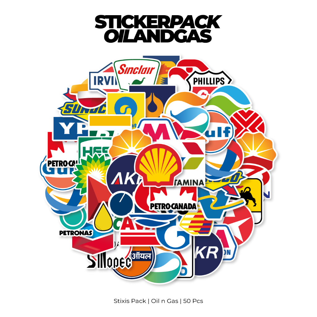 Jual [READY] STIKER PACK | OIL AND GAS | 50 PCS | KISSCUT | WATERPROFF ...
