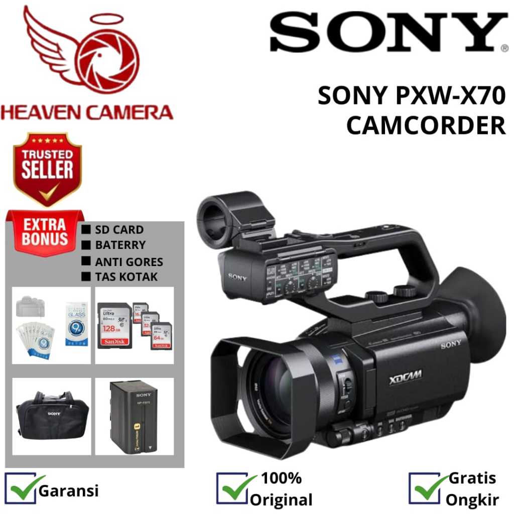 Jual SONY PXW-X70 PROFESSIONAL HAND HELD CAMCORDER / CAMCORDER SONY PXW ...