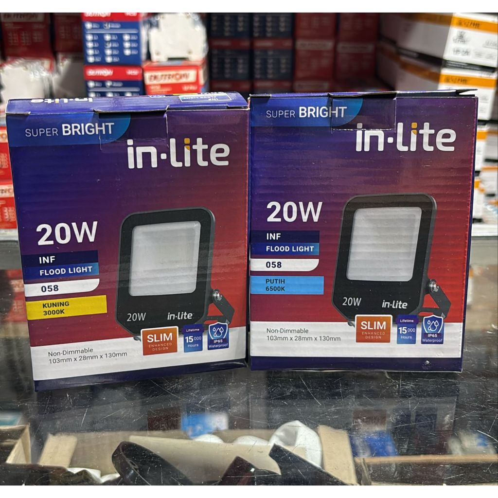 Jual INF058 IN-LITE LED LAMPU SOROT LED 20W 20 WATT INLITE LED FLOOD ...