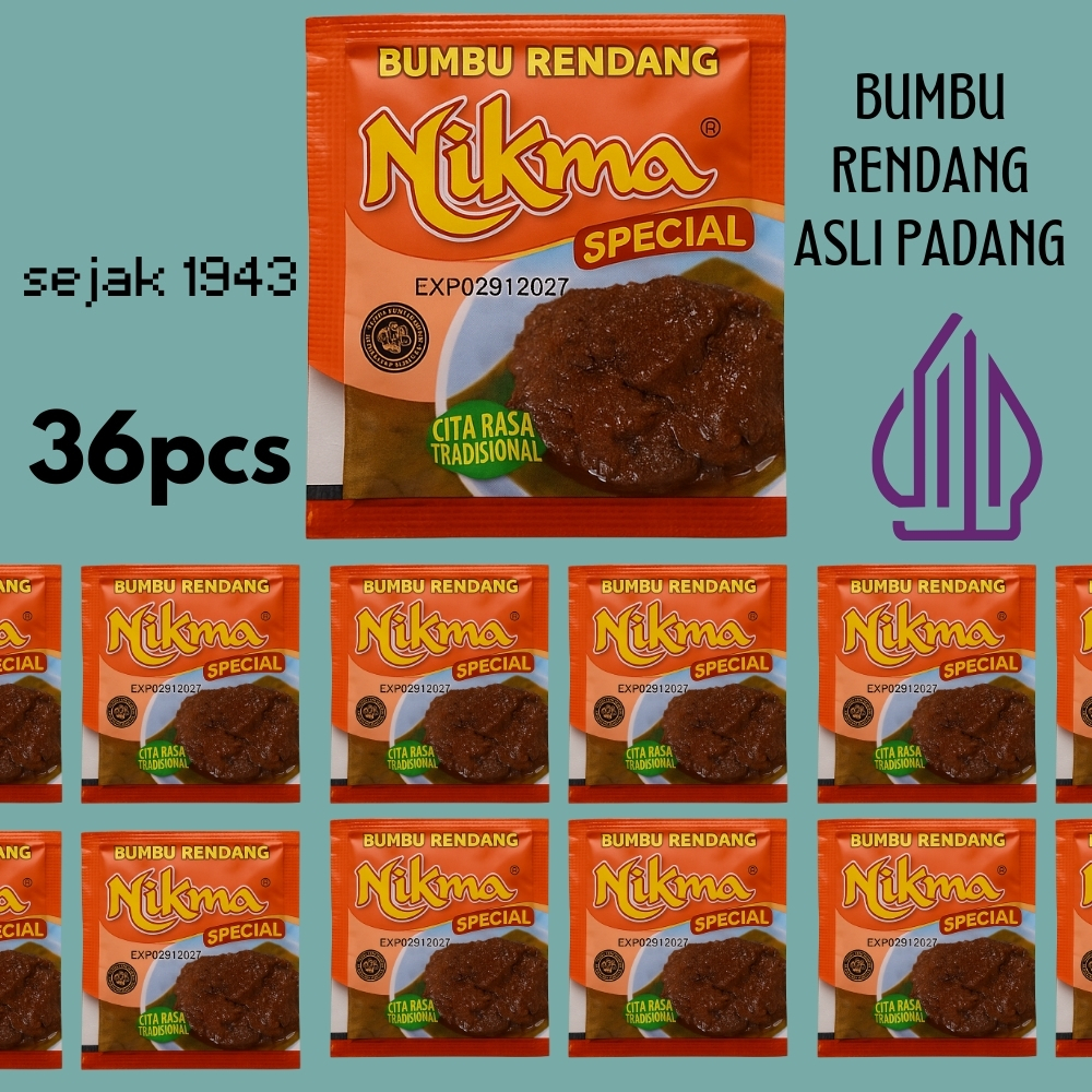 Jual Bumbu Instan Rendang NIKMA 36 Sachet Halal Ekonomis Praktis ...