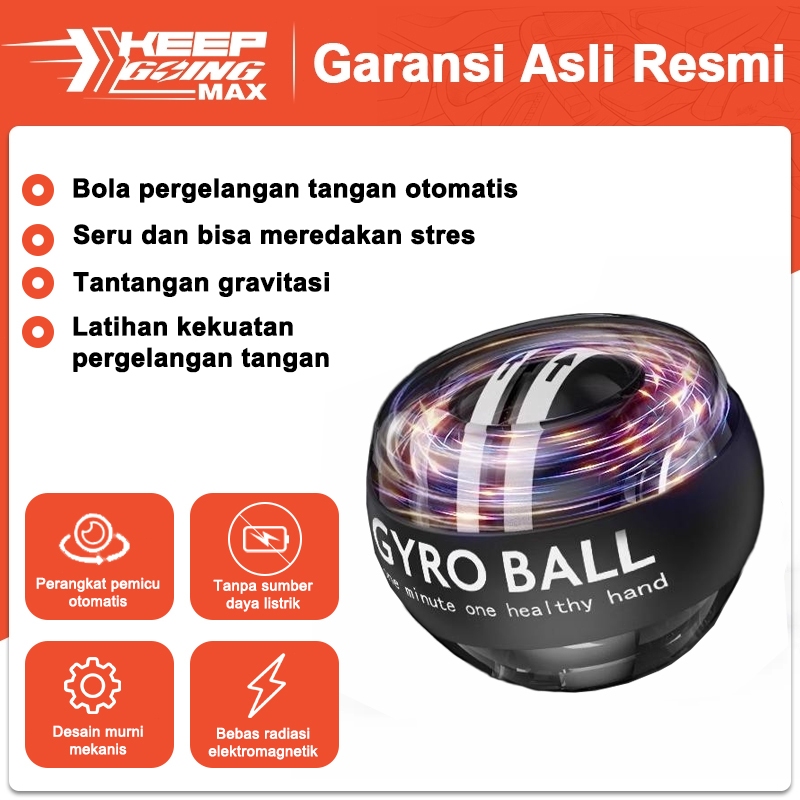 Jual Powerball pria, alat penguat genggaman logam senyap, bola latihan ...