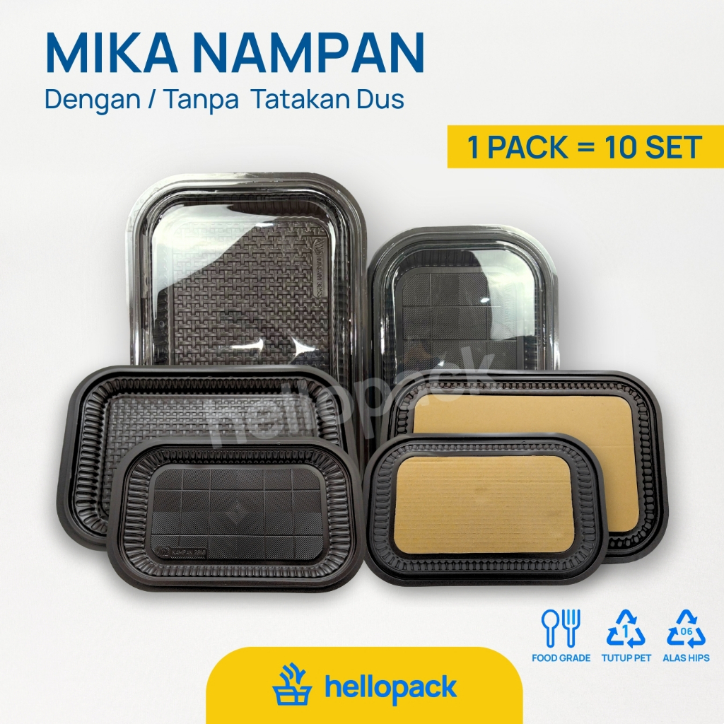 Jual [1 Pack] Mika Kue Nampan / Tray Kecil Sedang Besar Mini Tatakan ...
