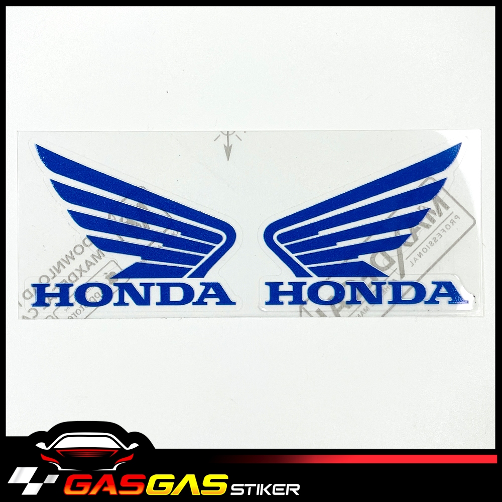 Jual Sticker SAYAP HONDA | Warna BIRU | Stiker HONDA WING | Bahan ...