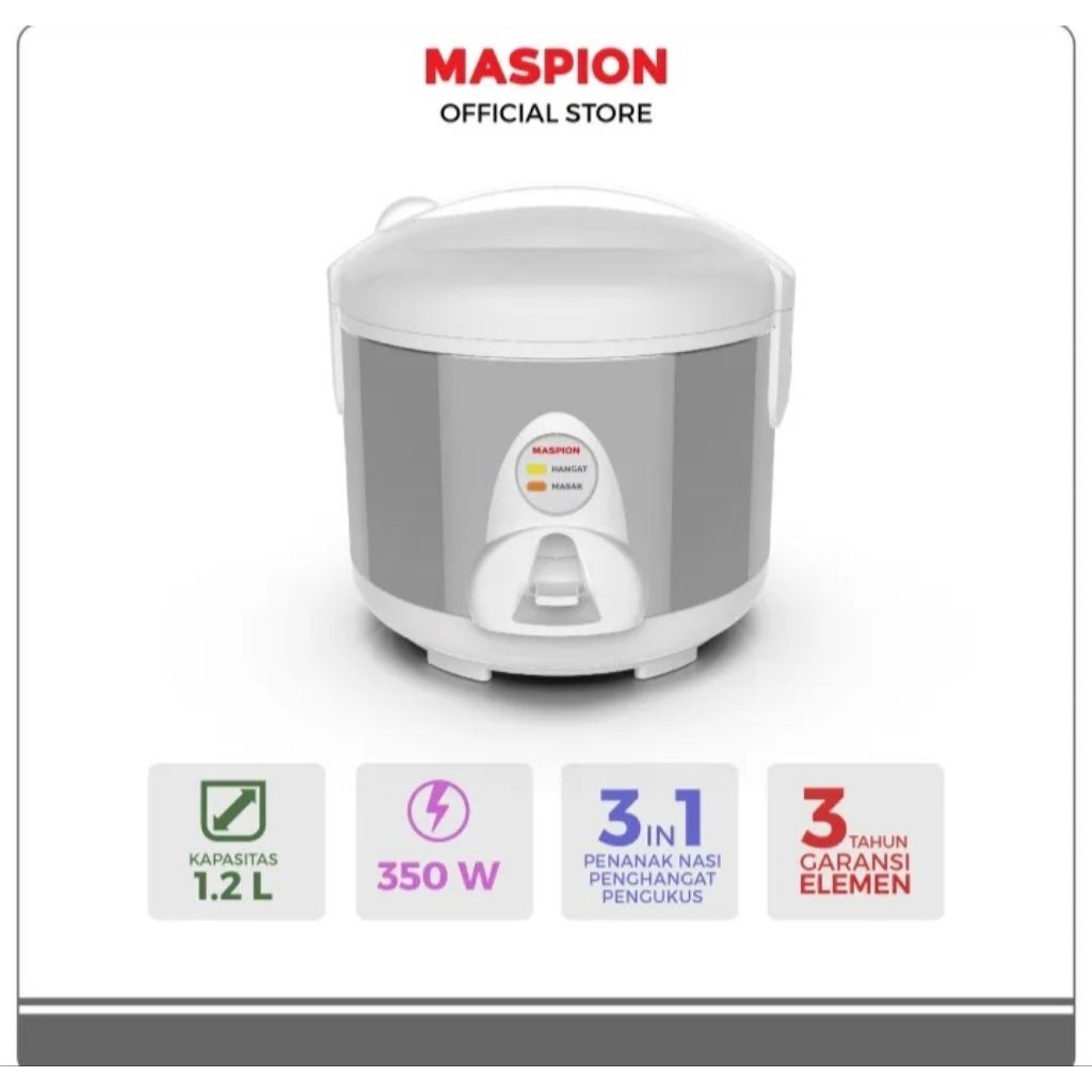 Jual Magic Coom / Rice Cooker MASPION MRJ-109 SS / MRJ-109 SS Kapasitas ...