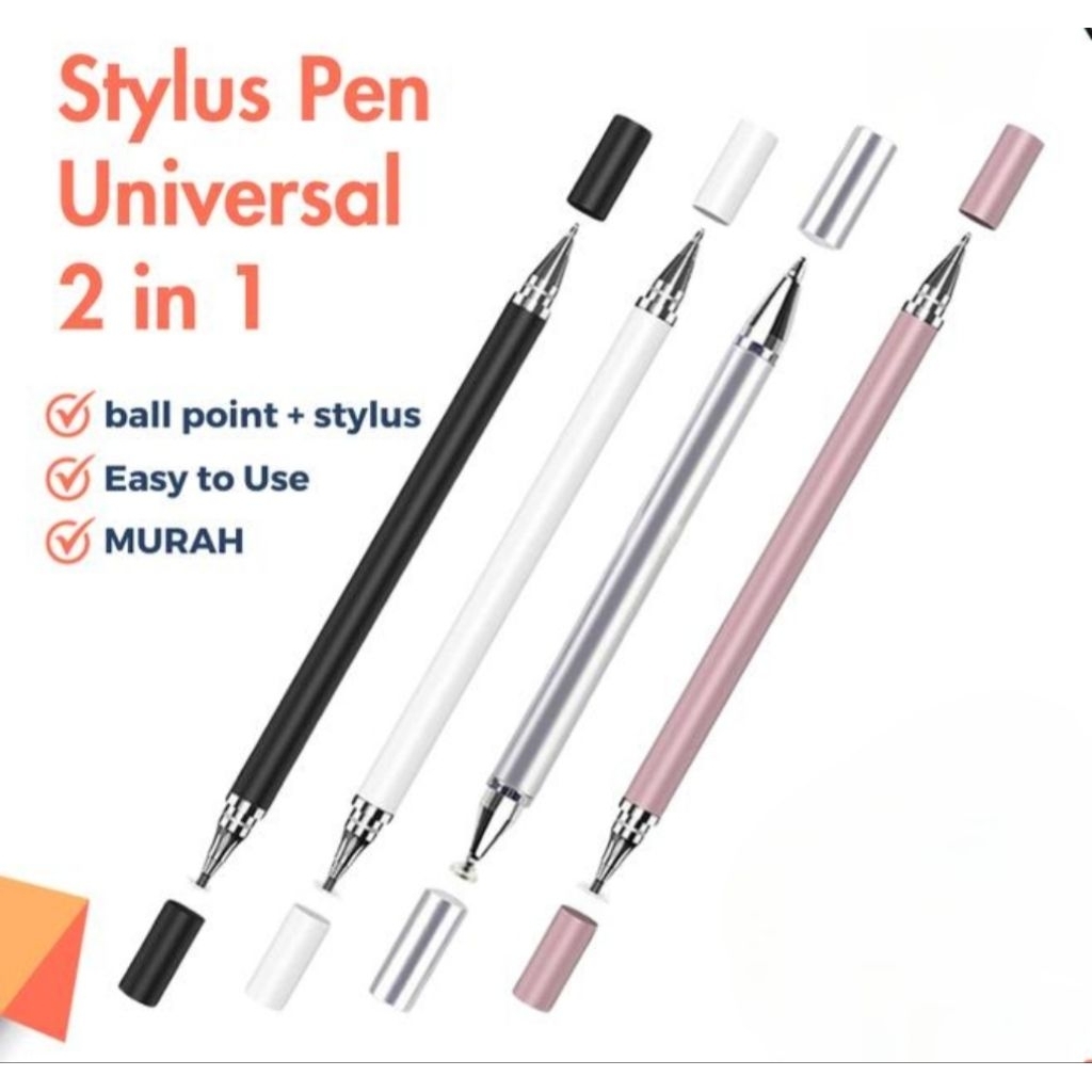 Jual PENA STYLUS UNIVERSAL 2in1 FOR ANDROID TABLET IP. APEL STYLUS PEN ...