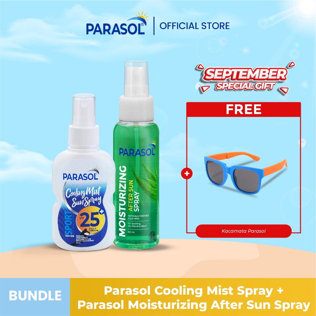 Jual Paket Parasol Cooling Mist Spray + Parasol Moisturing After Sun ...