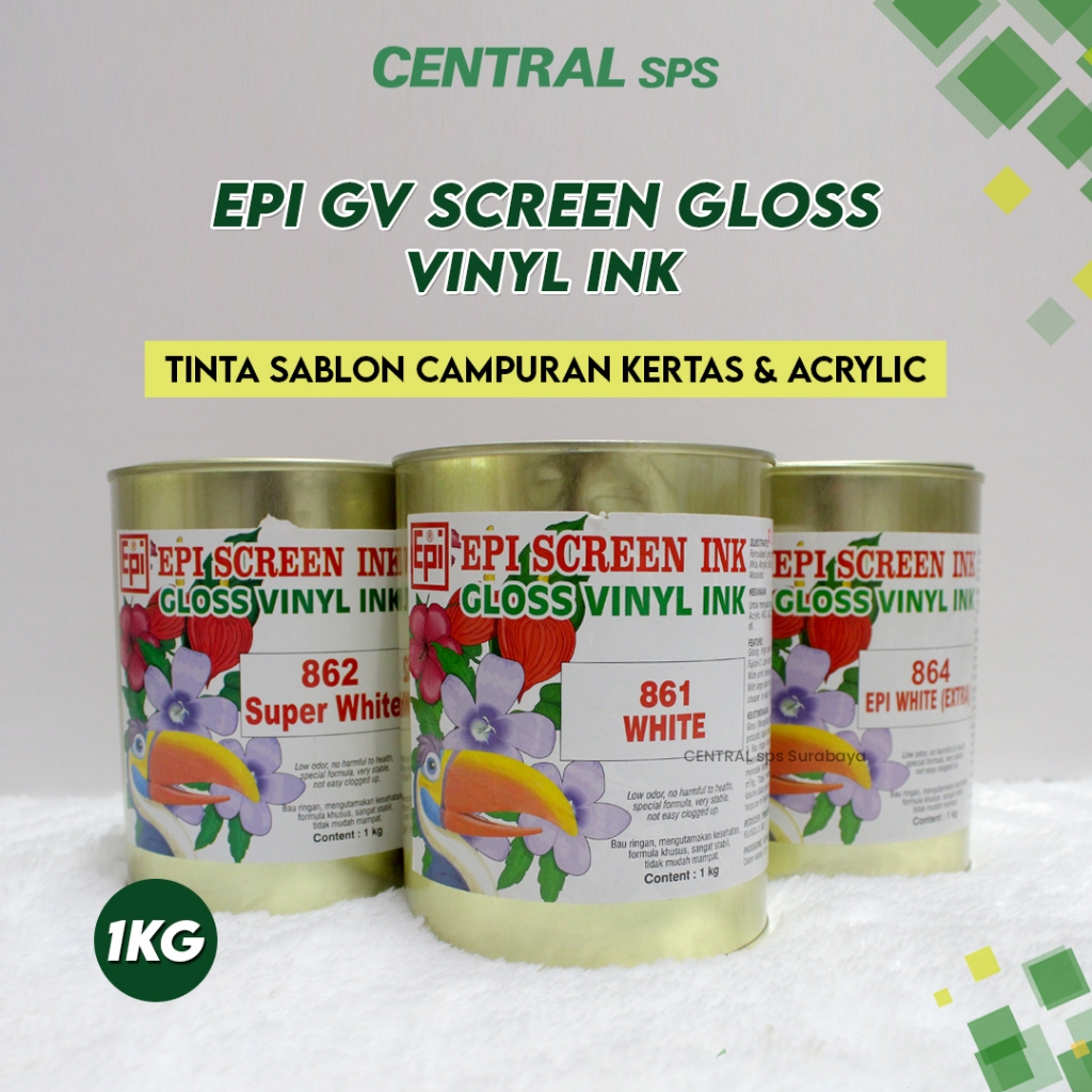 Jual EPI GV Screen Gloss Vinyl Ink 1kg - Tinta Campuran Kertas ...