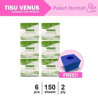 Jual TISSUE VENUS POUP 150SHEET FREE DISPENSER 1PACK | Shopee Indonesia