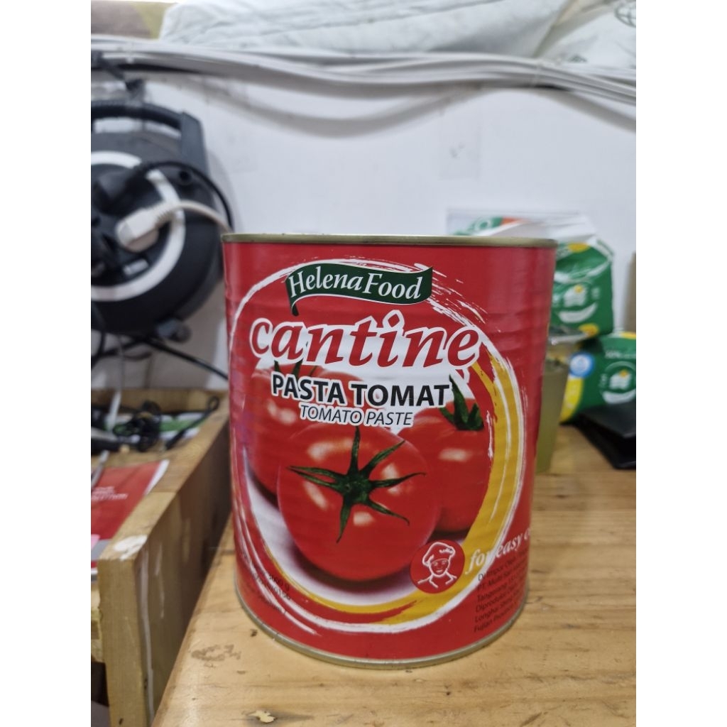 Jual Cantine Tomato Paste Helena Food Pasta Tomat 3kg Kaleng | Shopee ...