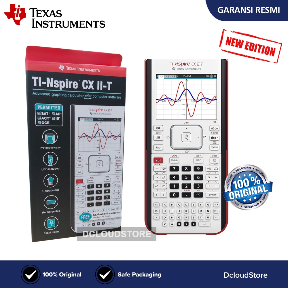 Jual Kalkulator Original Texas Instruments TI-Nspire CX II T Graphing ...