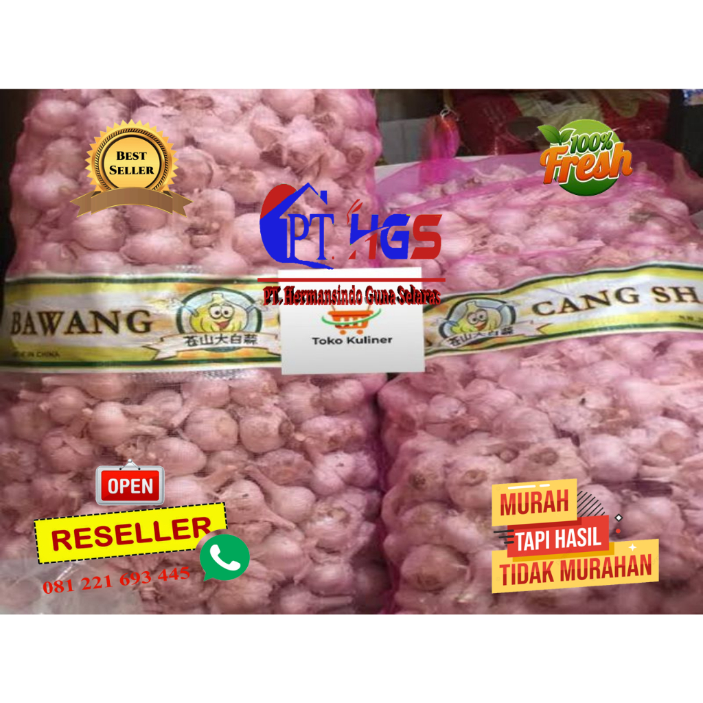 Jual Bawang Putih Honan Fresh (Harga Reseller) 1 Kg | Shopee Indonesia