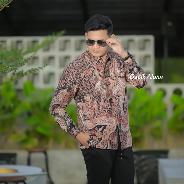 Jual Batik Pria Premium Lengan Panjang Slimfit Modern Full Furing ...