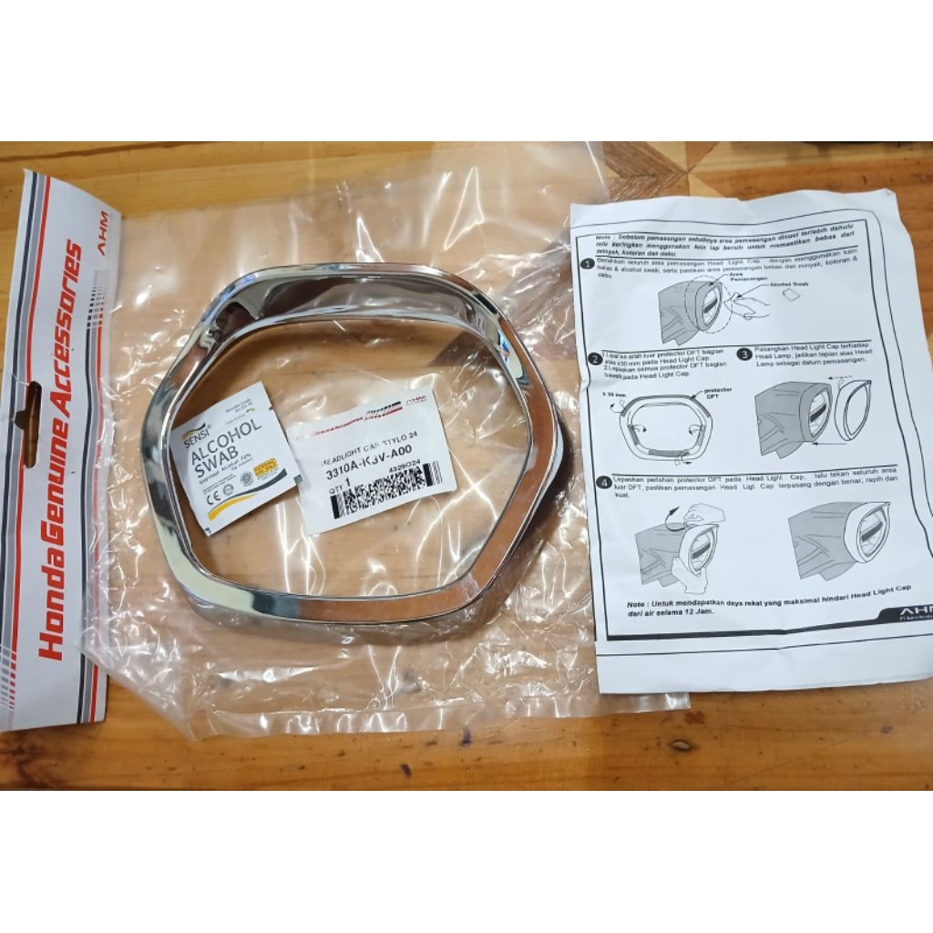 Jual 3310A K3V A00 COVER LIST LAMPU DEPAN HONDA STYLO 160 ORIGINAL AHM ...