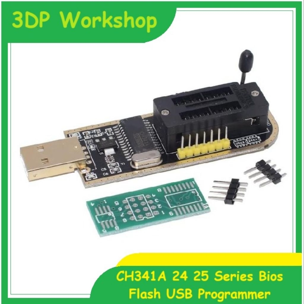 Jual CH341A 24 25 SERIES EEPROM FLASH BIOS USB PROGRAMMER | Shopee ...