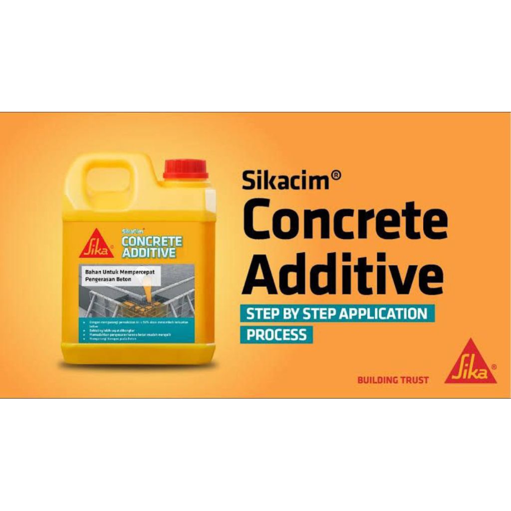 Jual SIKA - SIKACIM CONCRETE ADDITIVE OBAT COR BETON CEPAT KERAS CAIRAN 900ML | Shopee Indonesia