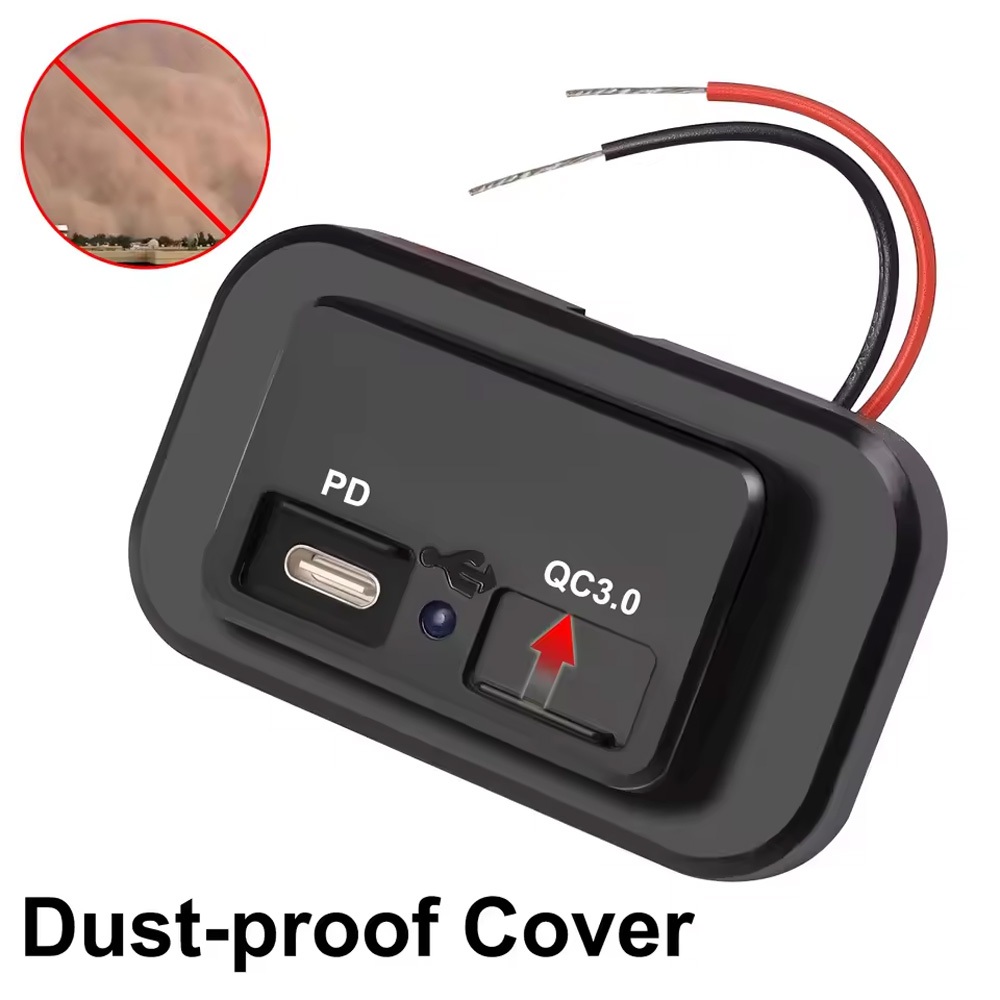 Jual Car USB Quick Charger 3.0 Socket Fast Charging Panel PD Mobil Wall ...