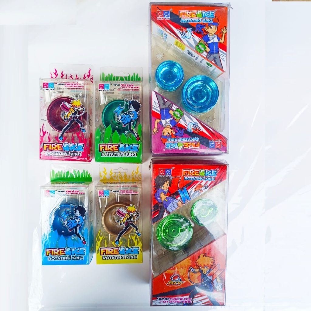 Jual Mainan Yoyo Fire & Ice Rotating King ( Rakit ) Mainan Yo Yo Metal ...