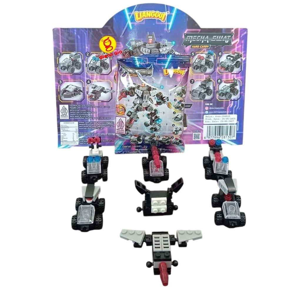 Jual Permen Keras Berhadiah Lego Robot Mecha Swat Lianggui Renceng isi ...