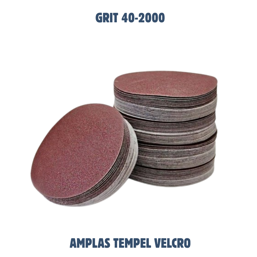Jual amplas tempel tanpa lubang velcro gerinda disc 4 inch grit 40 ...