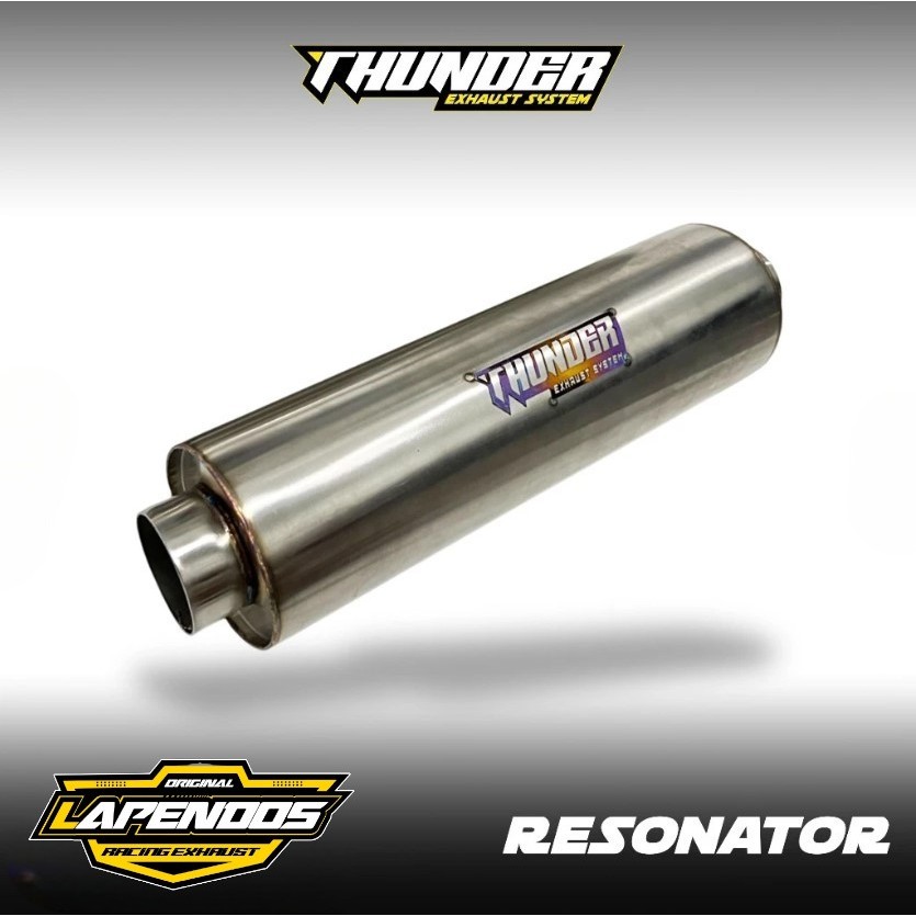 Jual Resonator Knalpot Mobil Stainless Steel Thunder Exhaust | Shopee ...
