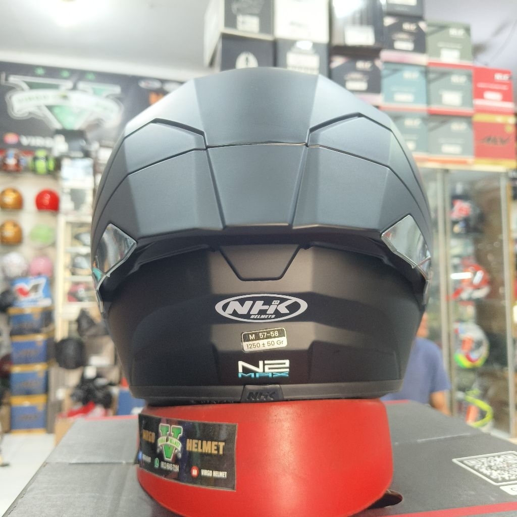 Jual NHK HELM N2 MAX SOLID BLACK MATT | Shopee Indonesia