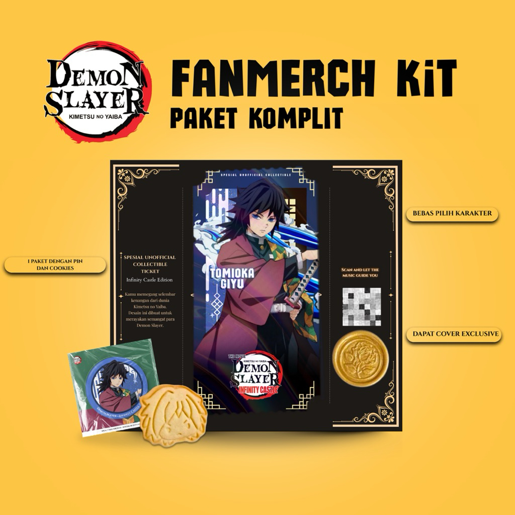 Jual [HASHIRA VER] Fanmerch Demon Slayer Tiket Koleksi & Pin, Cookies ...