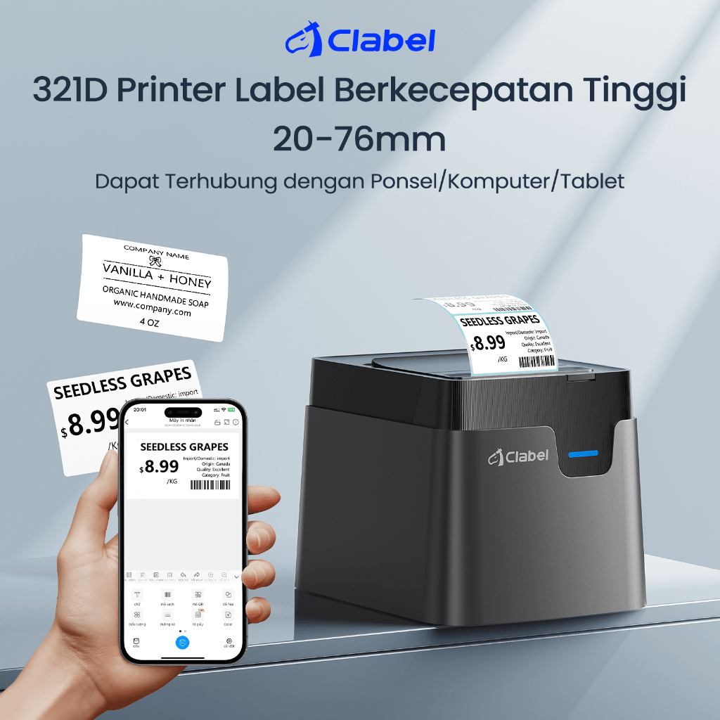 Jual CT321D Printer Label Bisnis - Cetak Struk, Label Waybill,Cetak ...