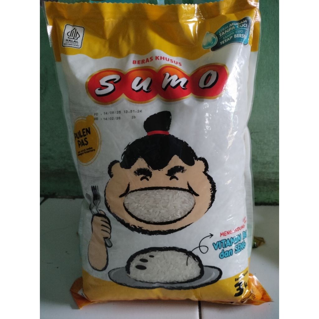 Jual BERAS SUMO KUNING 3 Kg Premium Pulen & Enak | Shopee Indonesia