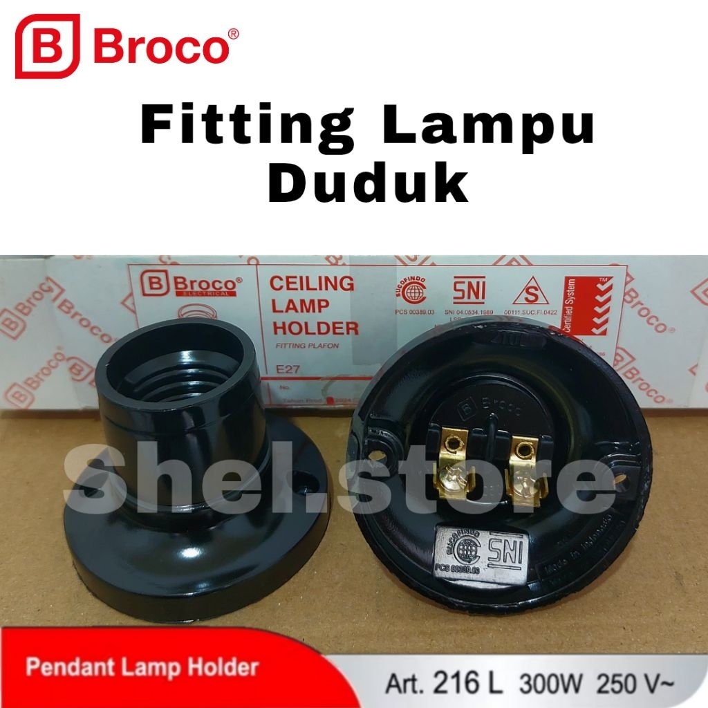 Jual Broco Fitting Lampu Duduk | Fitting Lampu Tempel | Fiting Lampu ...
