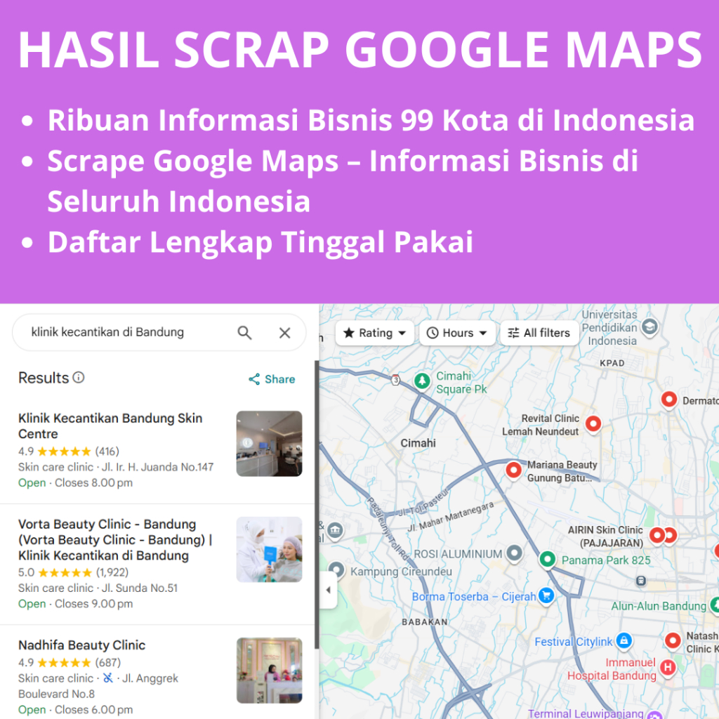 Jual Hasil Scrape Google Maps – Daftar Bengkel Spooring & Balancing di ...