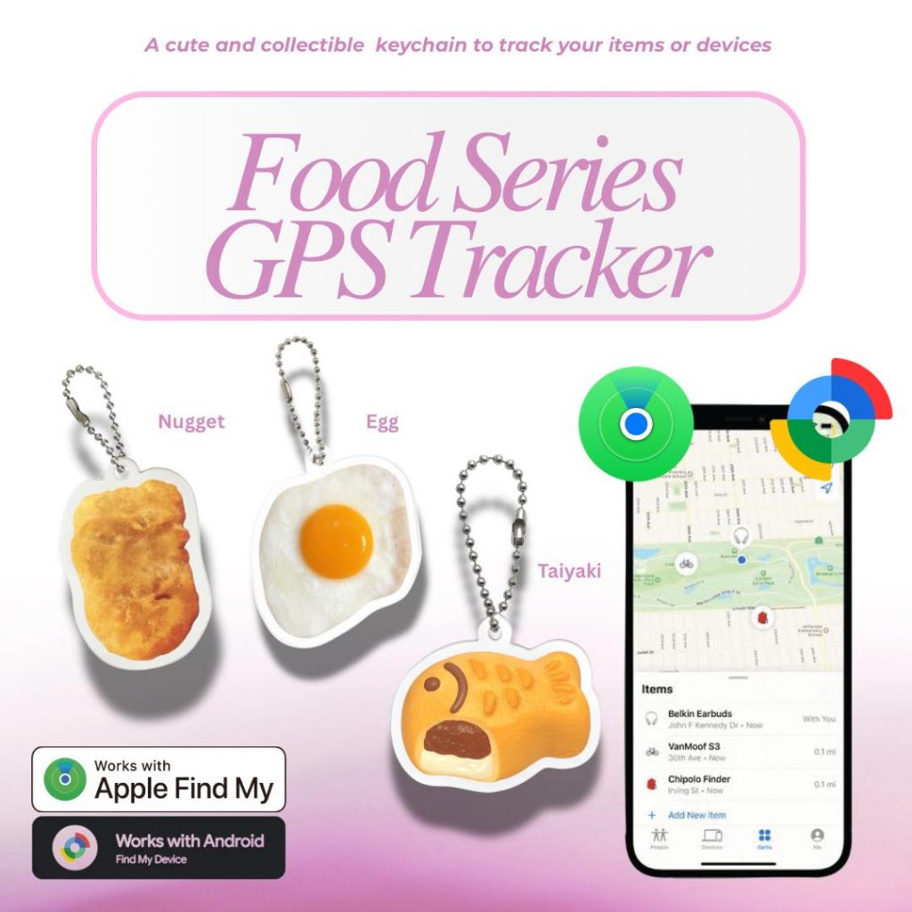 Jual [GPS TRACKER] Food Series GPS Tracker/ Airtag/ Find My Iphone/ NFC ...