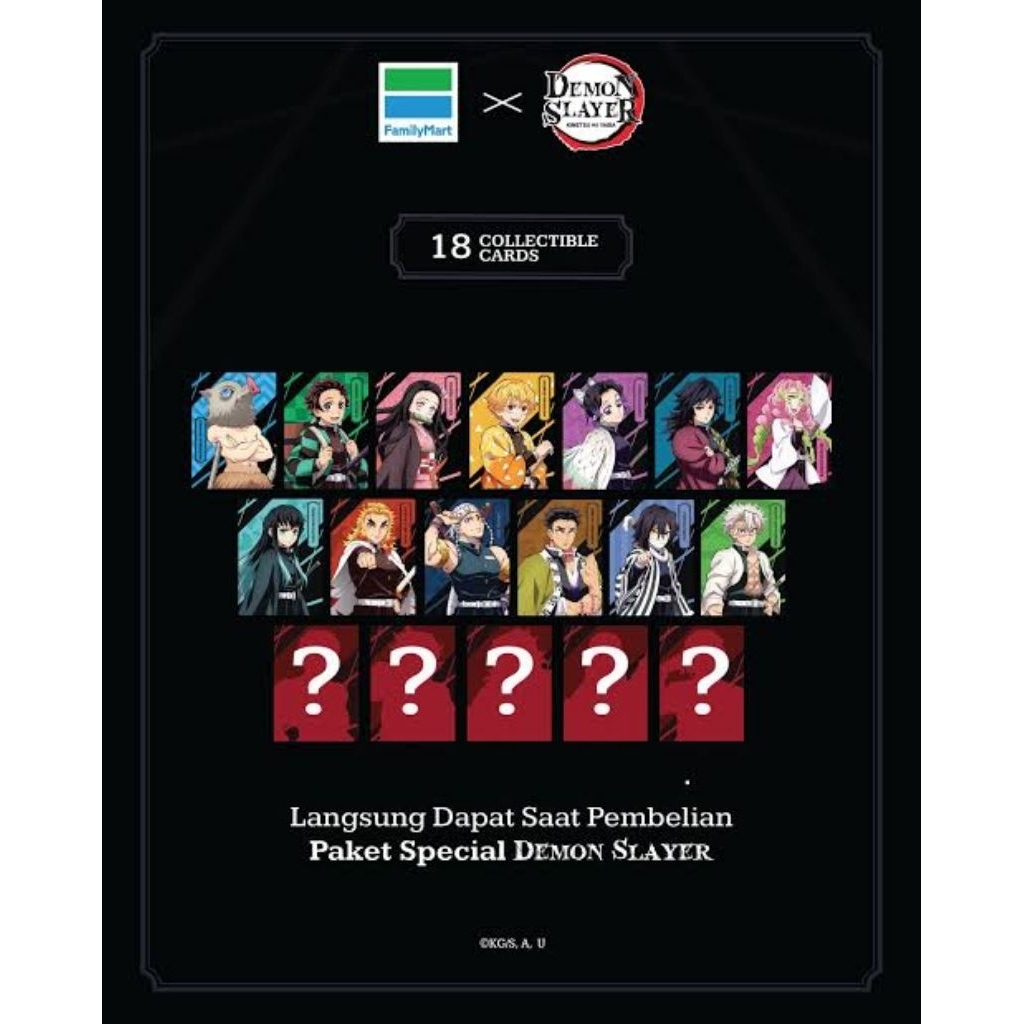 Jual Family Mart x Demon Slayer Collectible Card | Shopee Indonesia