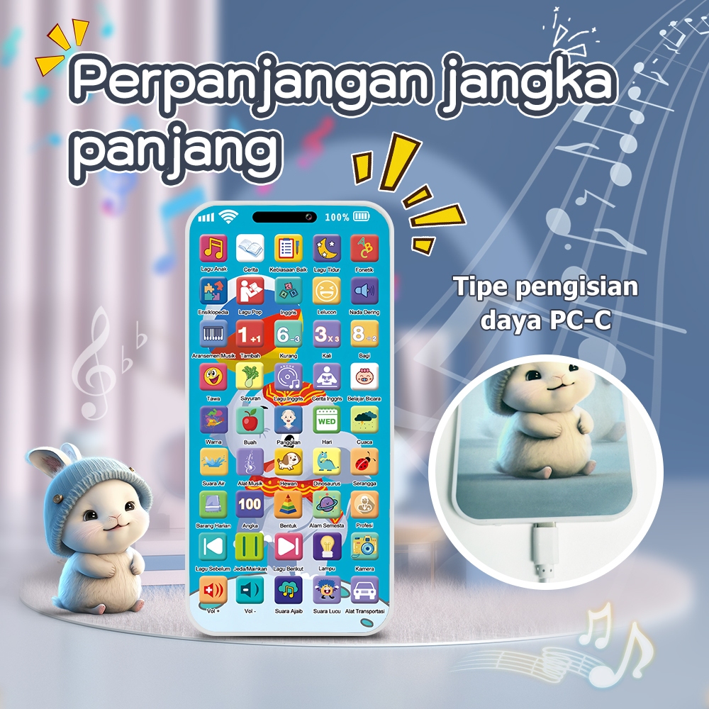 Jual Telepon Mainan Anak Edukasi 45 Tombol - Untuk Stimulasi Bicara ...