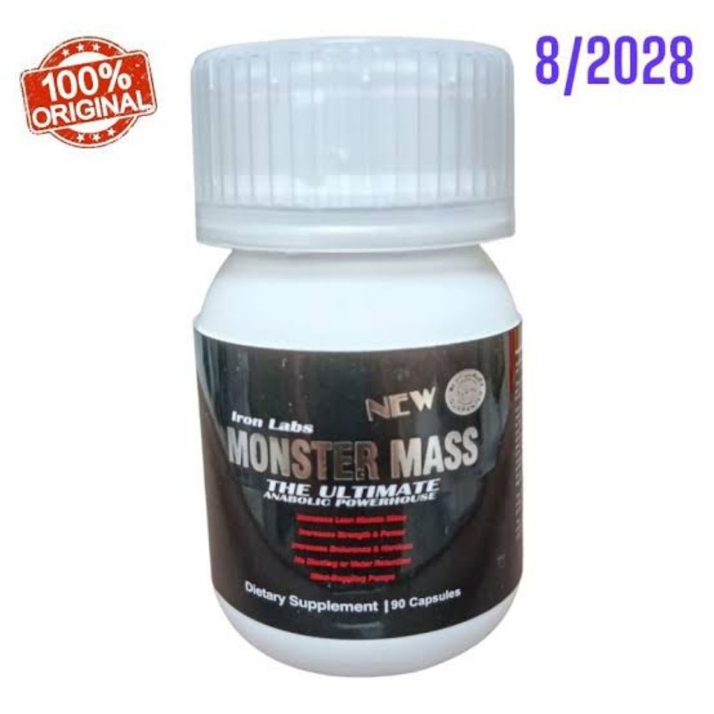 Jual Iron Labs Monster Mass Original Suplemen Pembentukan Otot 90 ...