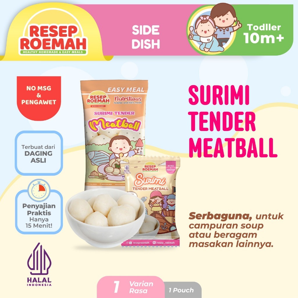 Jual Resep Roemah Surimi Fish Tender Meatball / Bakso Ikan Surimi ...