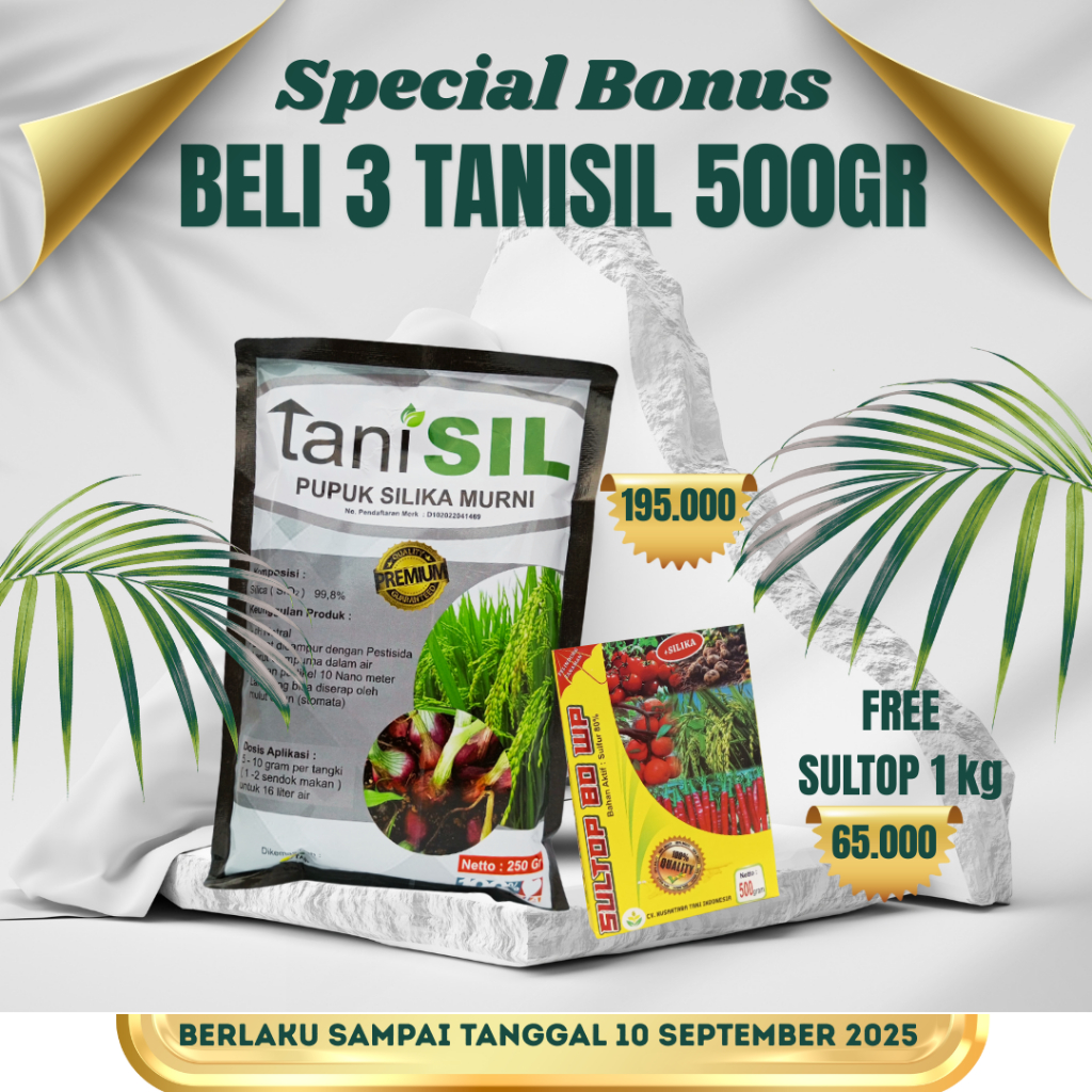 Jual Pupuk Tansil + Sultop Spesial Bonus Pupuk Silika Murni Perkuat ...