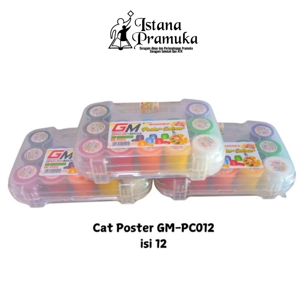 Jual (1set) Cat Poster GM-PC012/ Poster Colour GM-PC06 / Cat Lukis Kayu ...