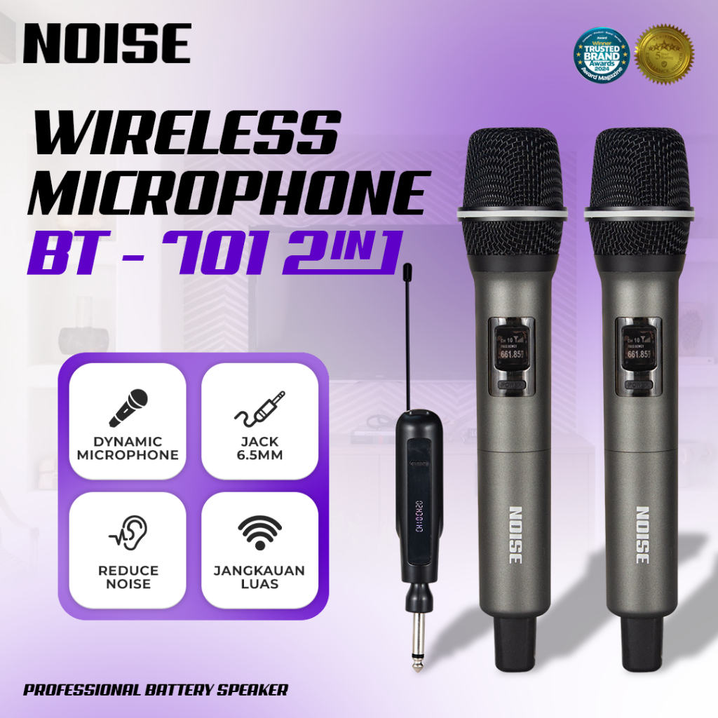 Jual NOISE Microphone Wireless BT - 701 2in1 | Shopee Indonesia